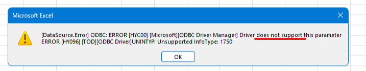 ODBC Error Help - Microsoft Fabric Community