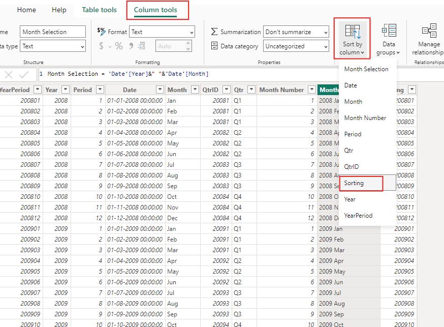 Sorting dates in a slicer - Microsoft Fabric Community