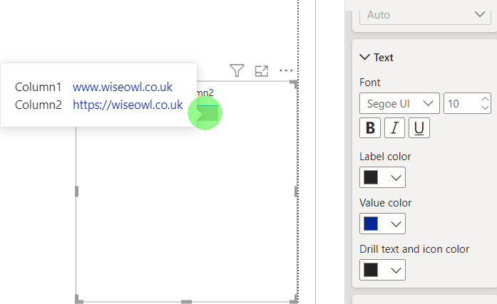 Solved: How to change colour of URL in url icon - Microsoft Fabric ...