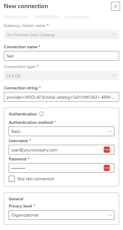 OLE DB: The connection failed because user credent... - Microsoft ...