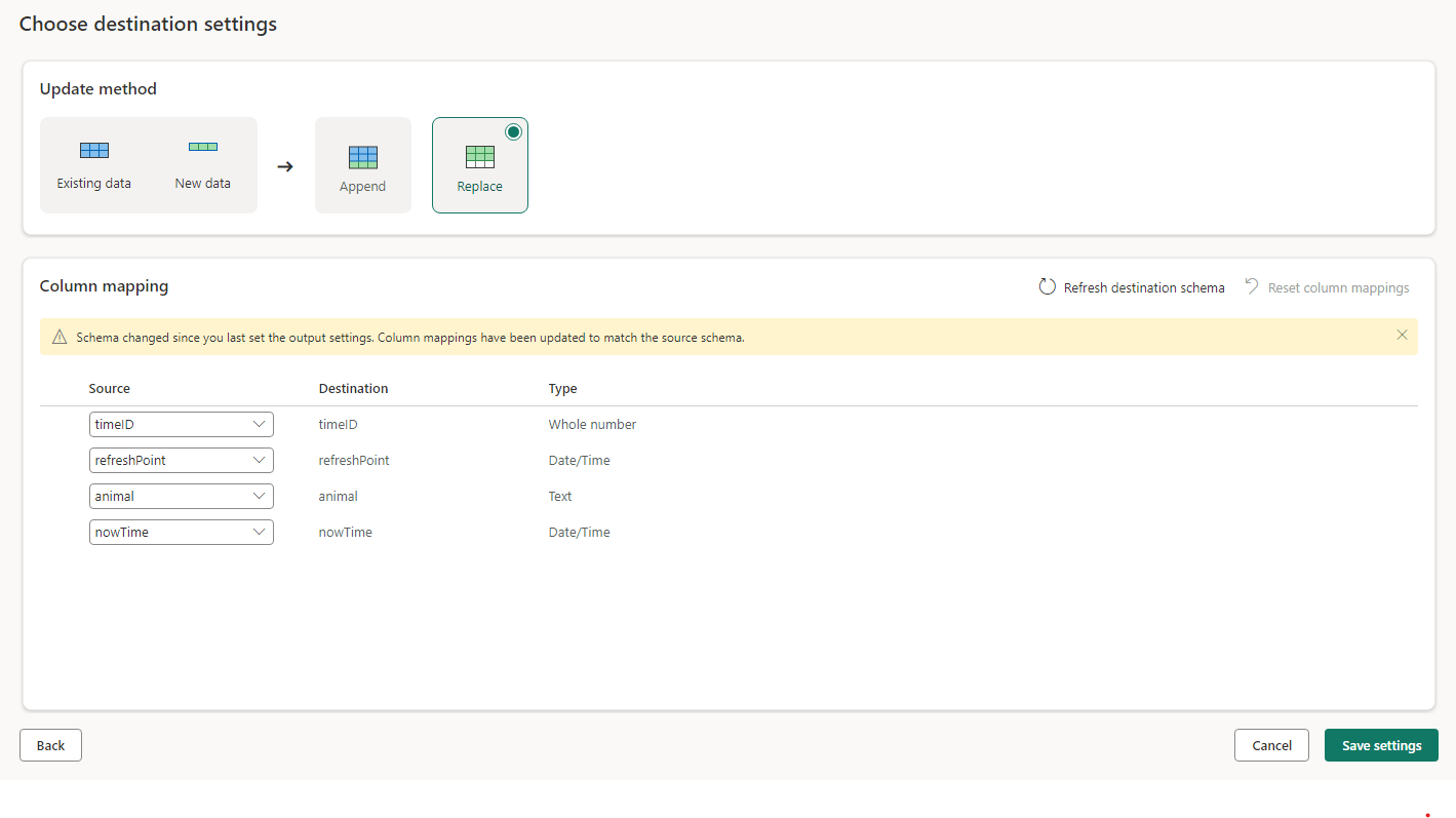 Gen2 Dataflow & Datalake Schemas Issue - Microsoft Fabric Community
