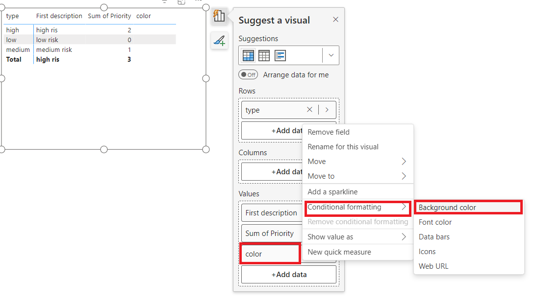 Solved: different background color for each value - Microsoft Fabric ...