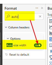 Fixed column width in matrix visualisation - Microsoft Fabric Community