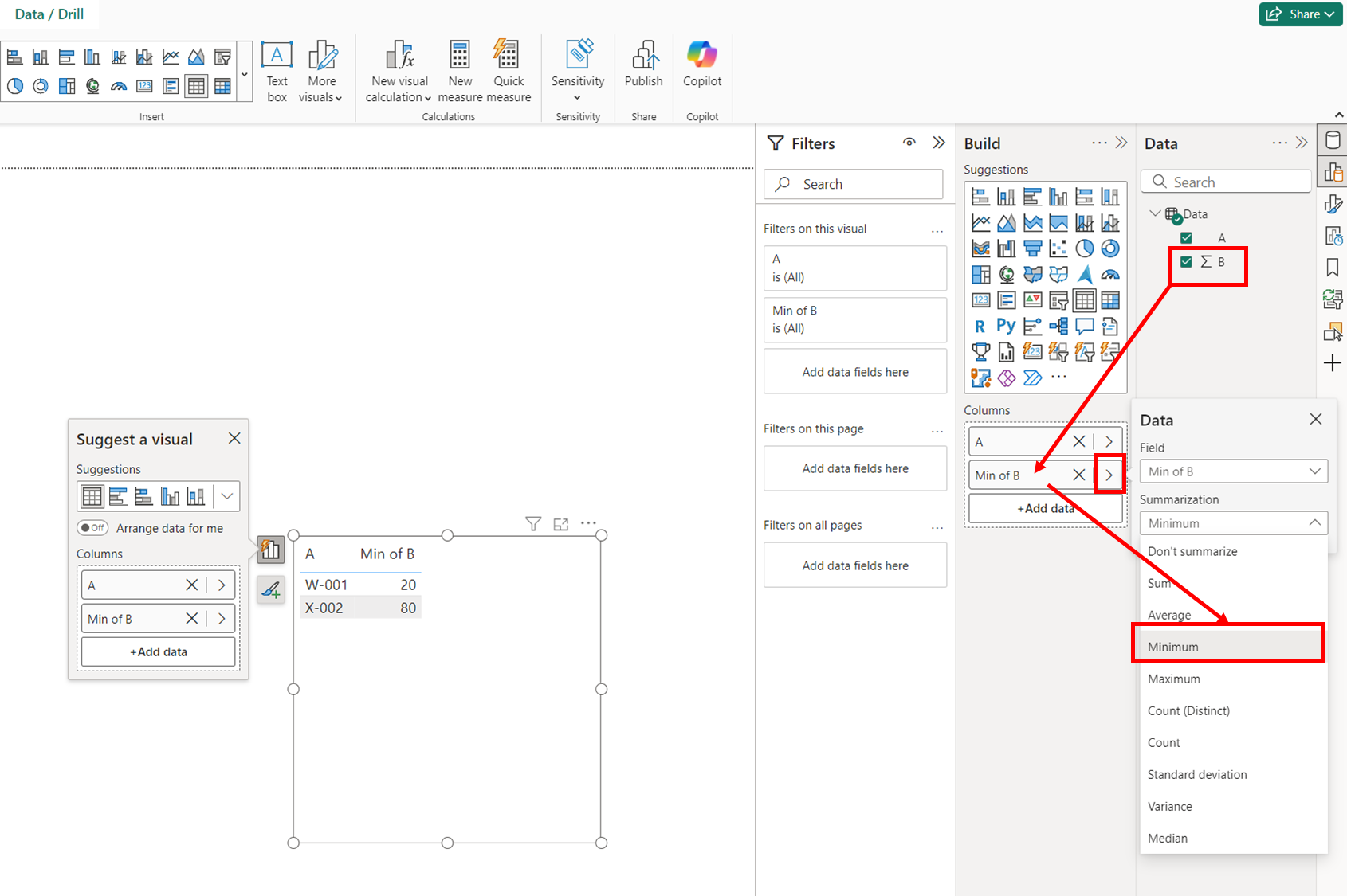Minimum Value of a column based on other column vl... - Microsoft ...