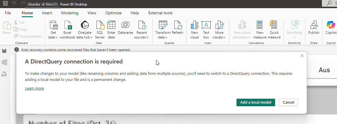 Solved: How to add a local file to my live connection - Microsoft ...
