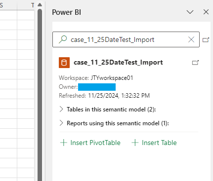 Solved: Re: Get Data from semantic model in excel date for ...