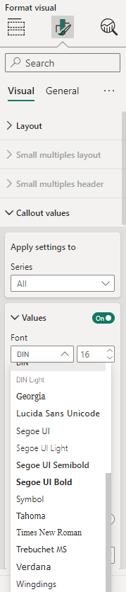 Solved: theme json for visuals (fontfamily) - Microsoft Fabric Community