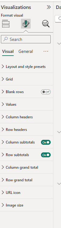 Solved: how to avoid stepped layout and "-" icon from matr ...