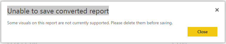 Solved: Unable to save converted report - Microsoft Fabric Community