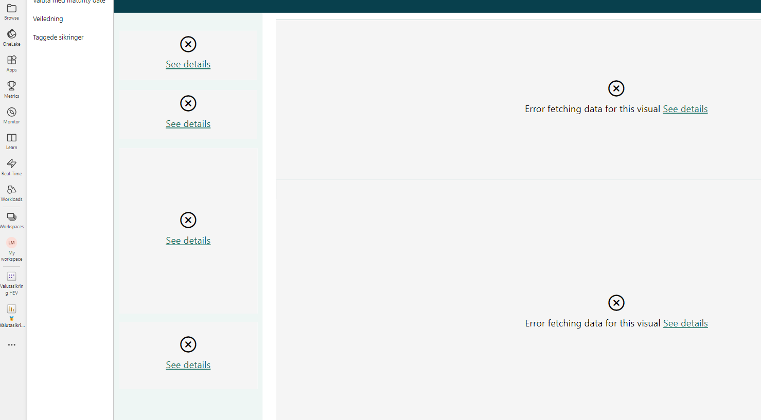 Solved: Error fetching data for visual - Microsoft Fabric Community