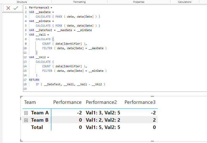 Solved Calculation Of Differences Of Values Between 2 Dat