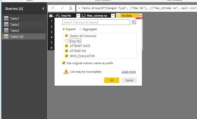 Solved: I need create a custom table based on sql query on ...