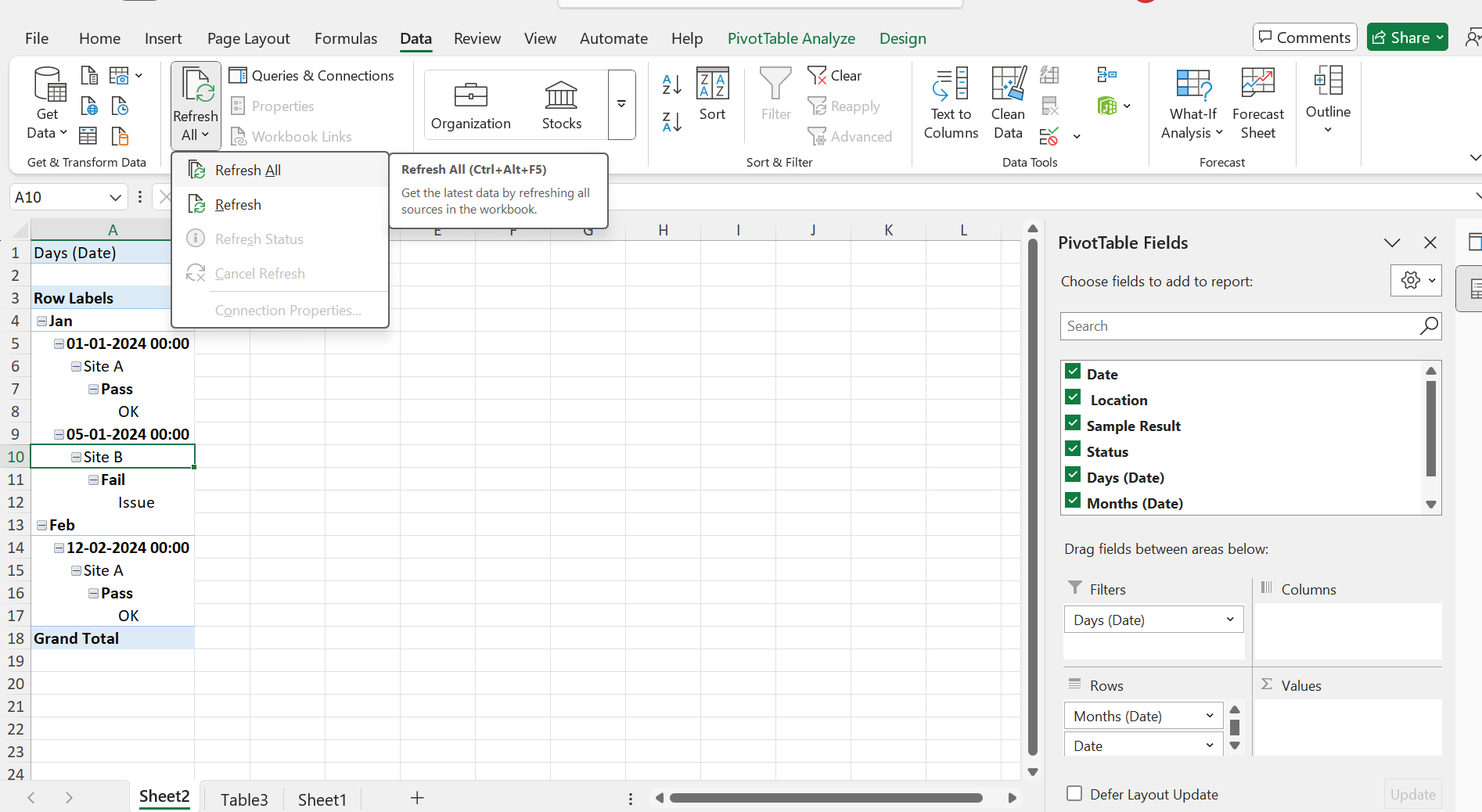 Excel 2016- Pivot table and Power query - Microsoft Fabric Community