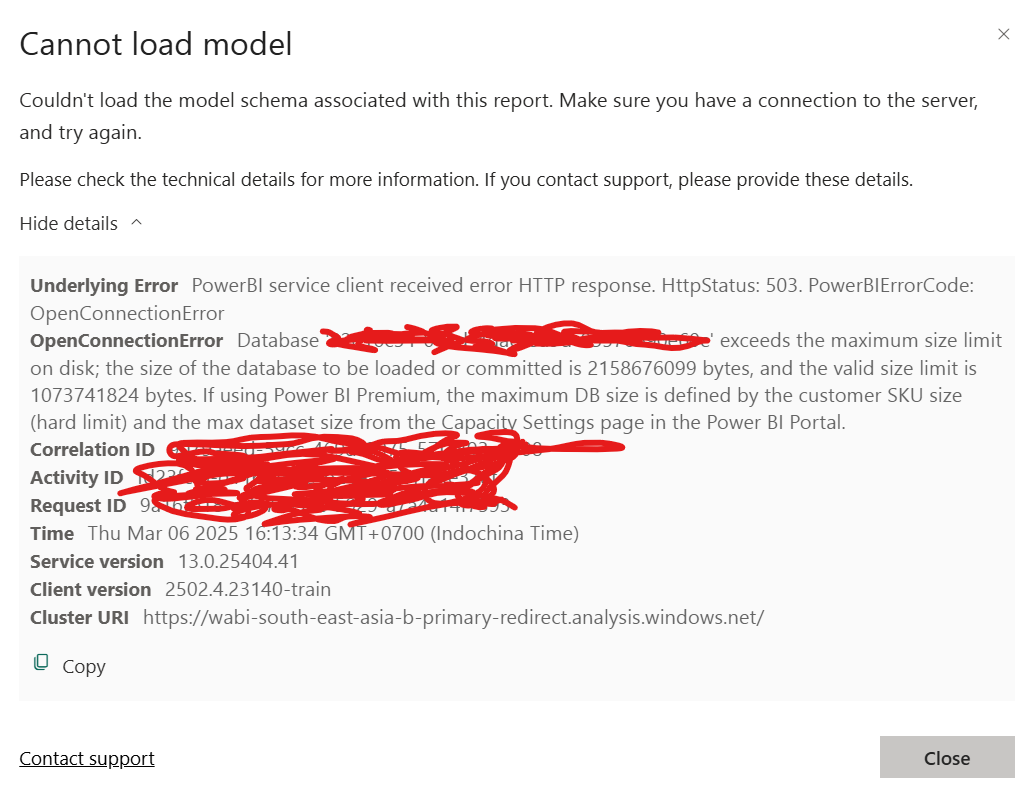 Solved: Unable to View Report, Refresh Model, or Overwrite... - Microsoft Fabric Community