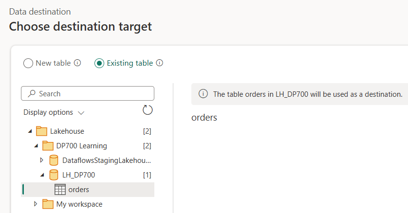 Solved: Re: Where to modify destination from replace to ap... - Microsoft Fabric Community