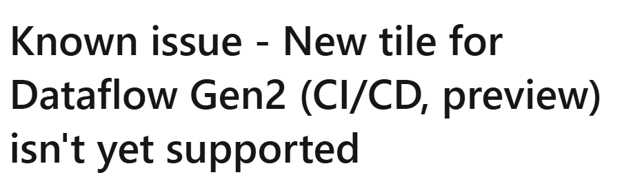 Solved: Error refreshing Dataflow Gen2 with CI/CD preview - Microsoft Fabric Community