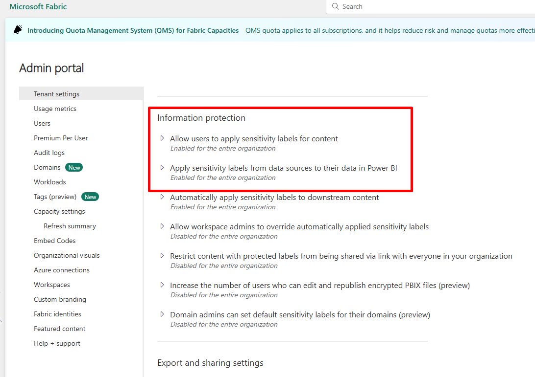 Solved: Microsoft data classification and PowerBI - Microsoft Fabric ...