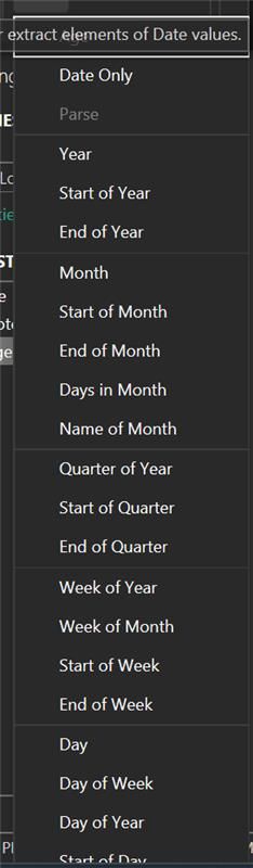 Solved: Changing date drop down menu - Microsoft Fabric Community