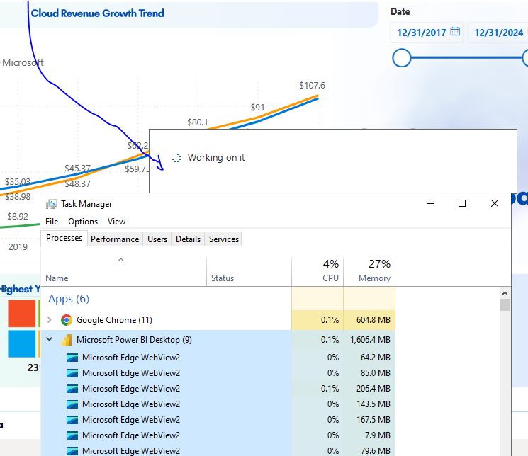 Solved: Power BI keeps freezing - Microsoft Fabric Community
