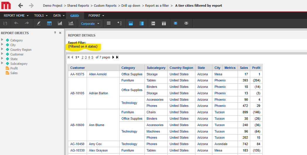 Solved: Implementation of MicroStrategy Report Filter into ...