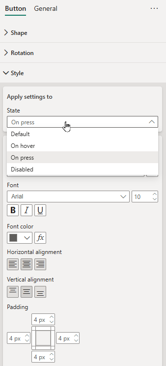 Solved: Button Slicer Text - Horizontal alignment only ava ...