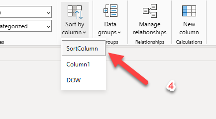 Solved: Matrix Visual - Sort by Day Of Week and Column Buc ...