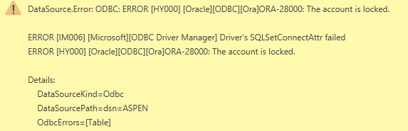 Solved: ODBC Credentials - No Notification If Power Query ...