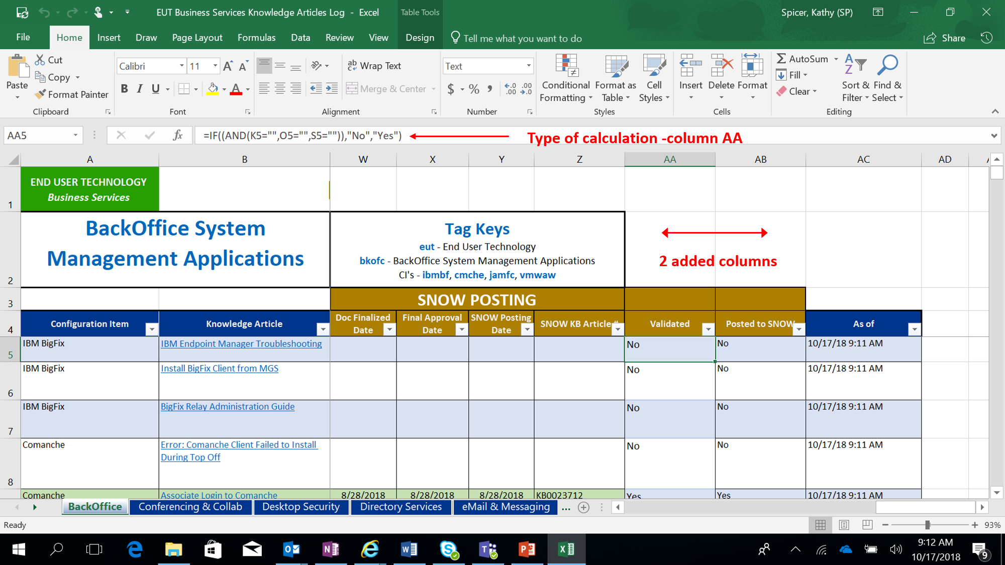 Added 2 calculated columns in Excel data source fo... - Microsoft ...