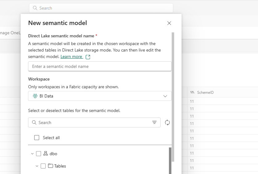 User to build Semantic Model using table granted v... - Microsoft ...
