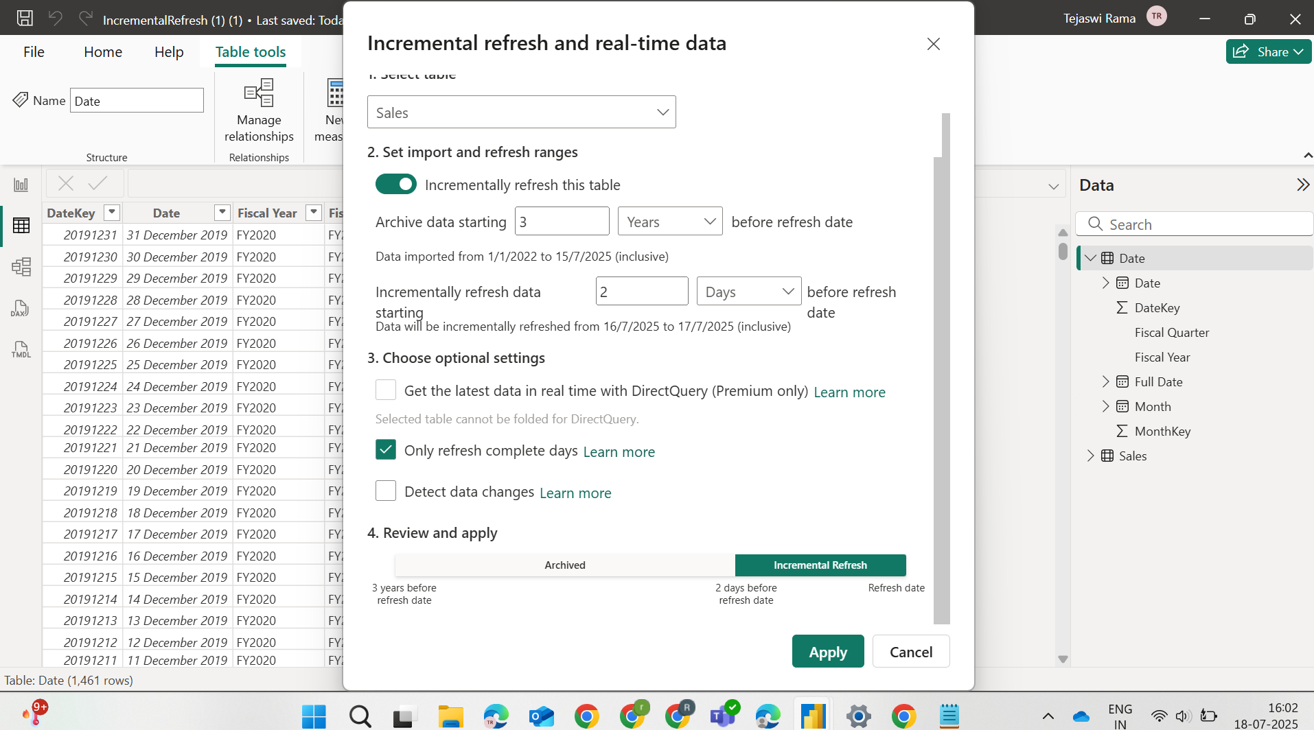 Solved: Incremental data load in Power BI file - Microsoft Fabric Community