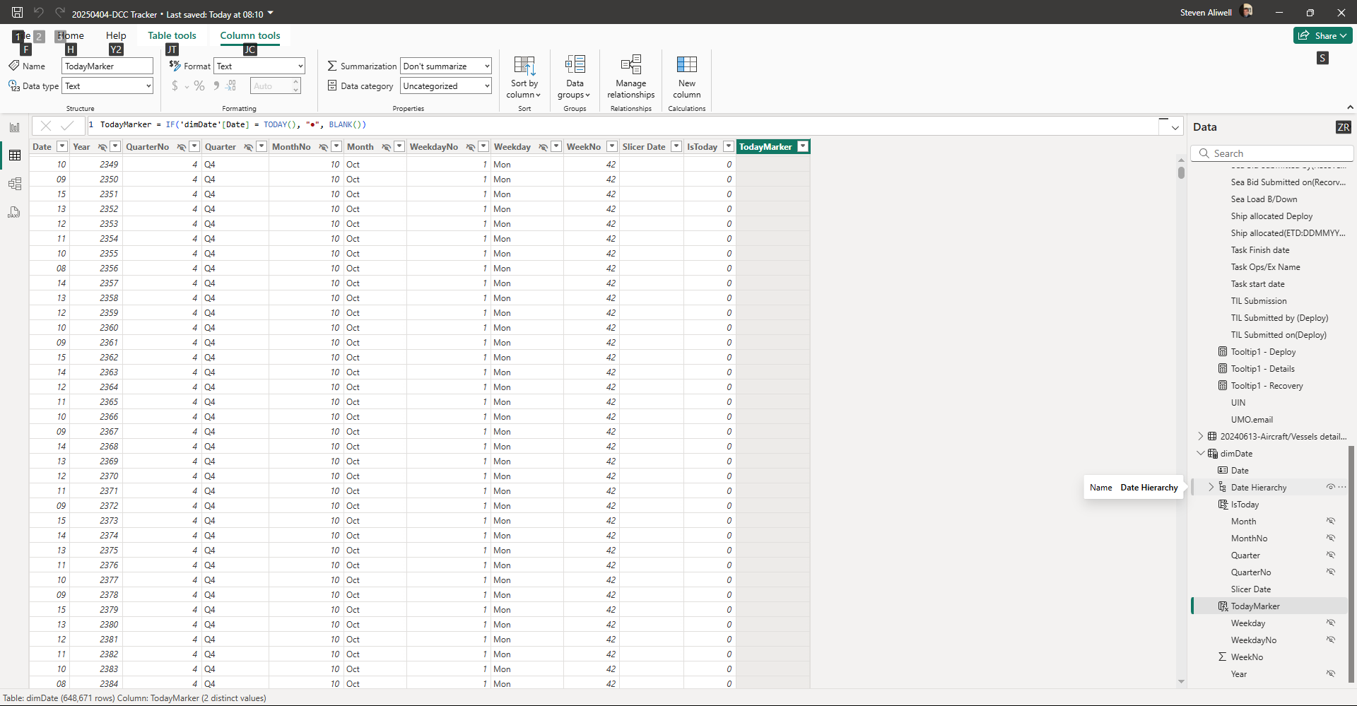 Solved: Today line on Gantt chart made form Matrix. - Microsoft Fabric ...
