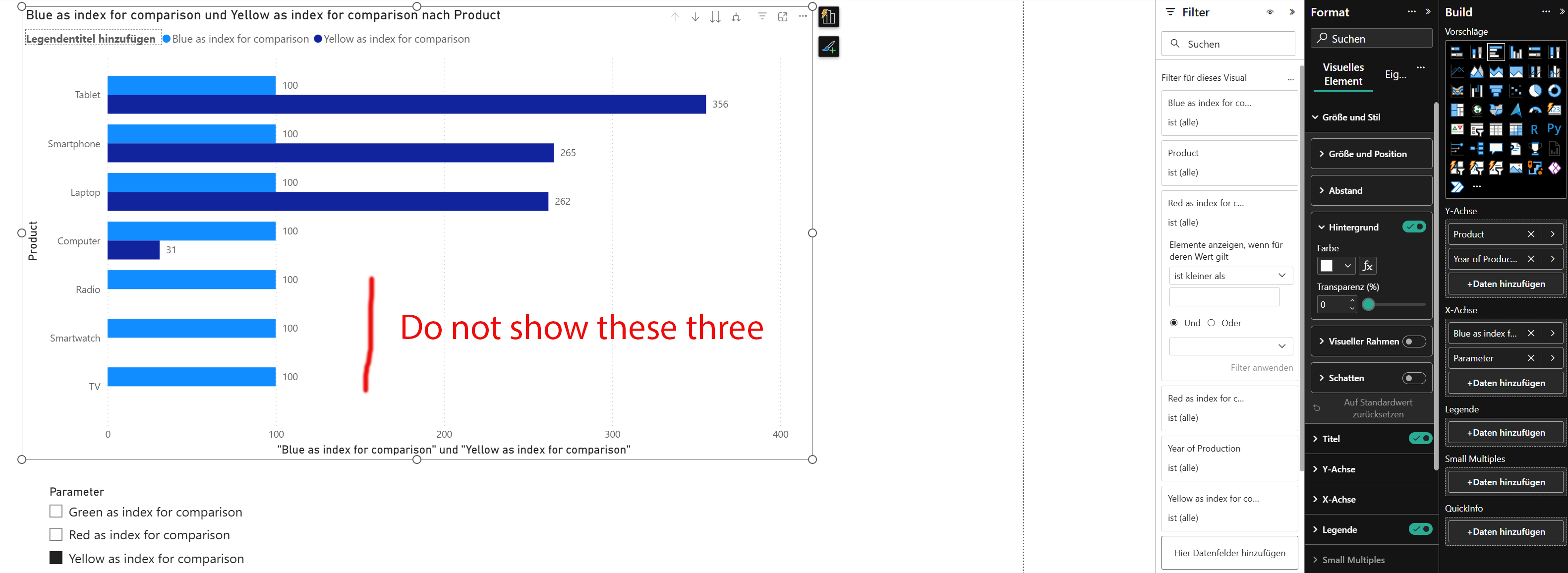 Filter bar chart depending on field parameters and... - Microsoft ...