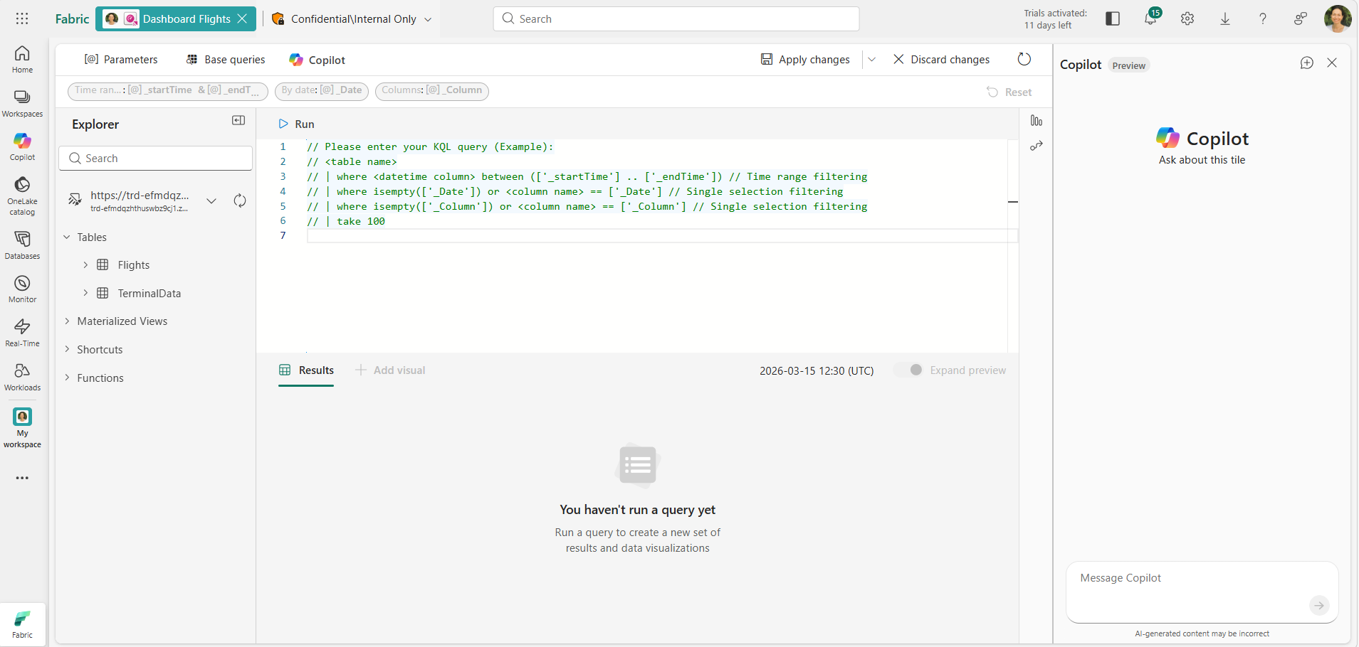 Use Copilot to create visuals in Real-Time Dashboa... - Microsoft ...