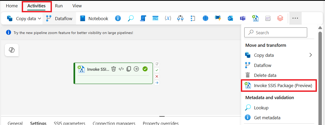 Invoke SSIS Package Activity in Microsoft Fabric (... - Microsoft ...