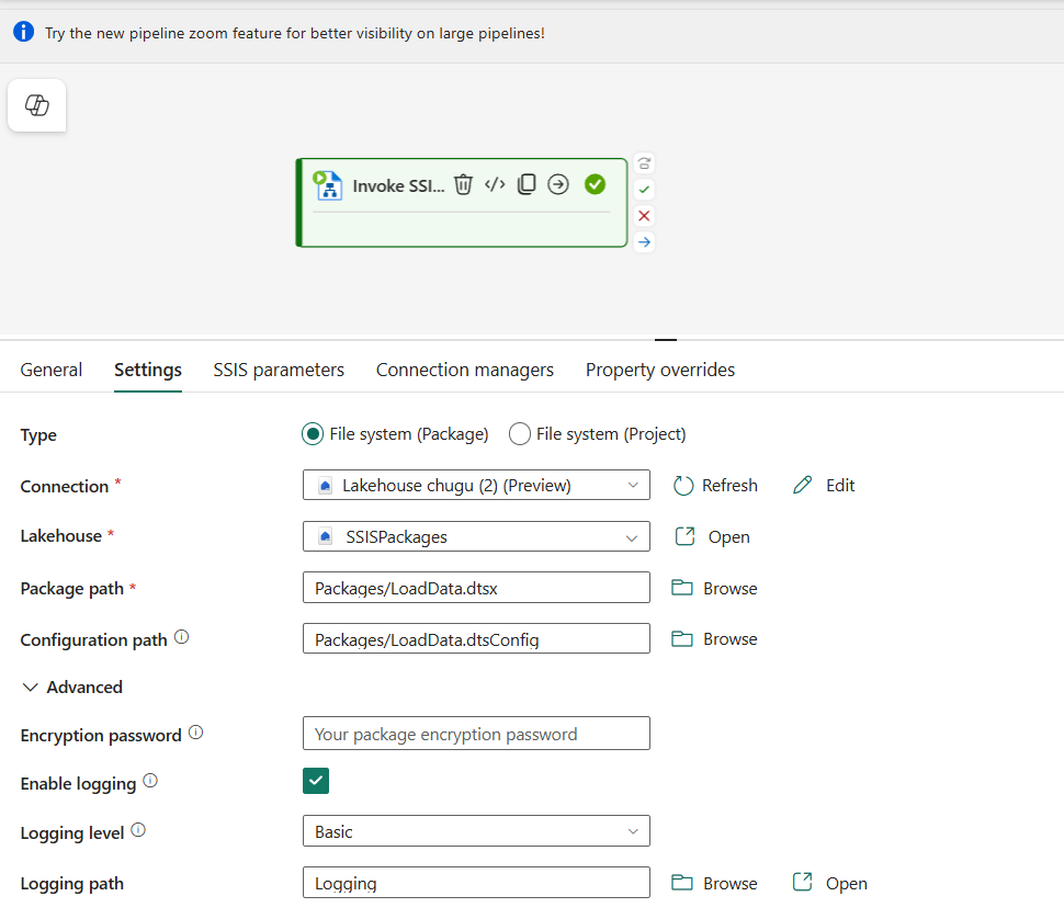 Invoke SSIS Package Activity in Microsoft Fabric (... - Microsoft ...