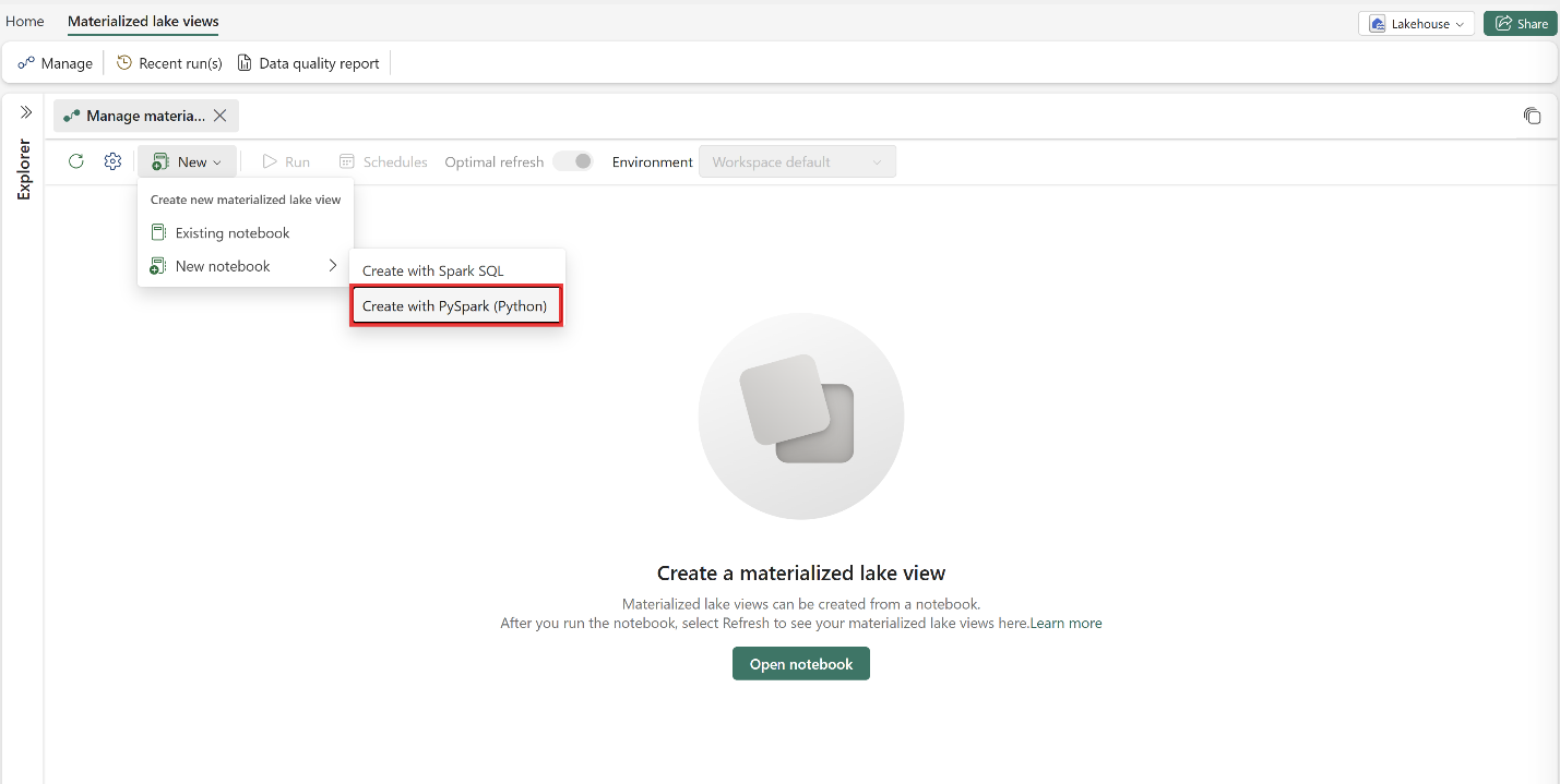 Materialized Lake Views in Microsoft Fabric (Gener... - Microsoft ...