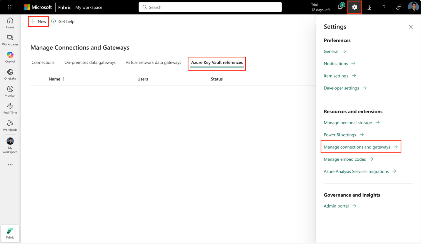 Authenticate to Fabric data connections using Azur... - Microsoft ...