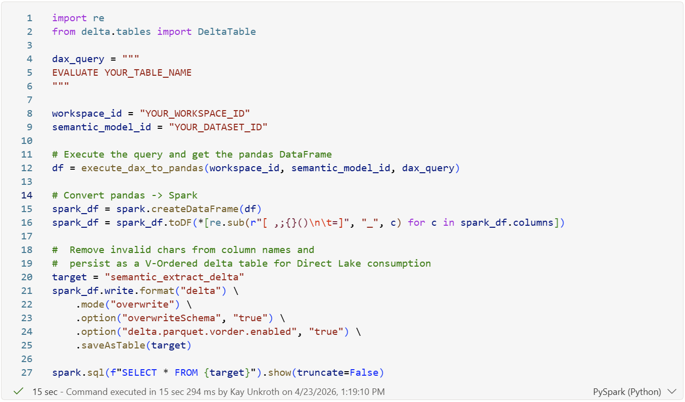 Execute DAX Queries REST API (Preview) - Microsoft Fabric Community