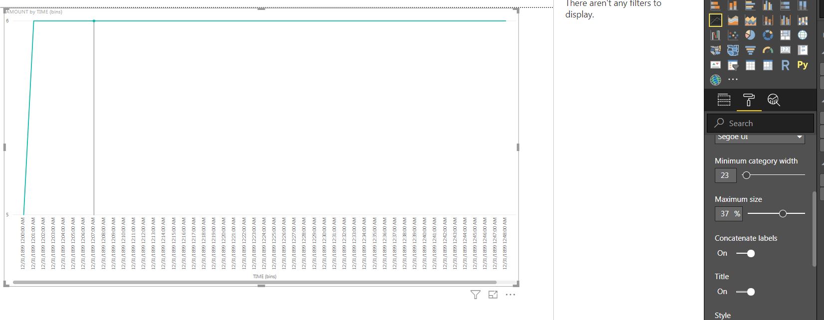 X-axis categorical line chart without scrollbar - Microsoft Fabric ...