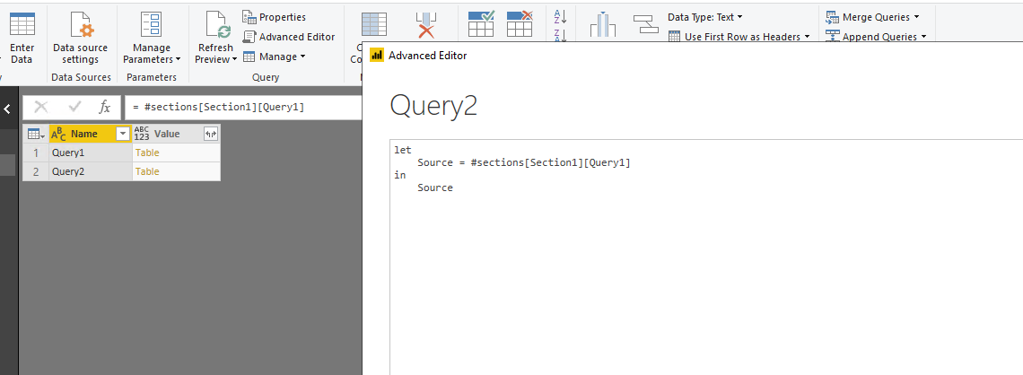 Strange error with #sections[Section1] - Microsoft Fabric Community