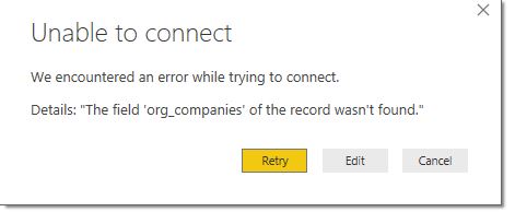 adobe analytics connector error, trying to edit th... - Microsoft Fabric Community