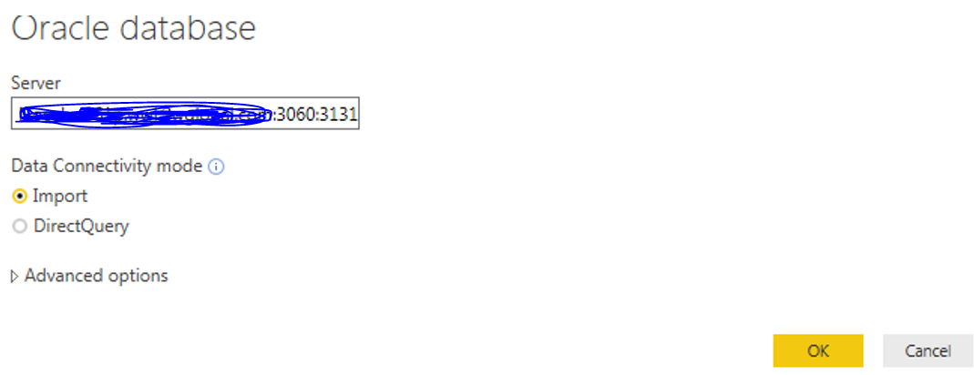 Oracle Exadata connector in Power BI - Microsoft Fabric Community