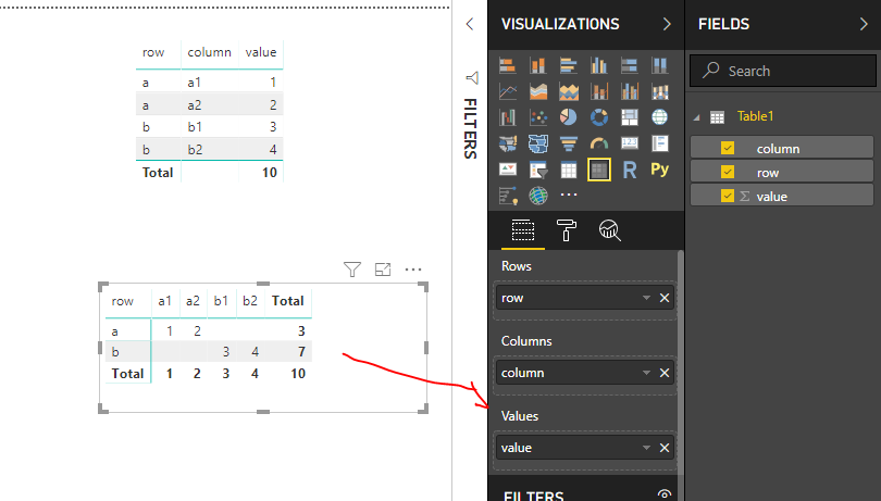 Re: columns to right in crosstab - Microsoft Fabric Community