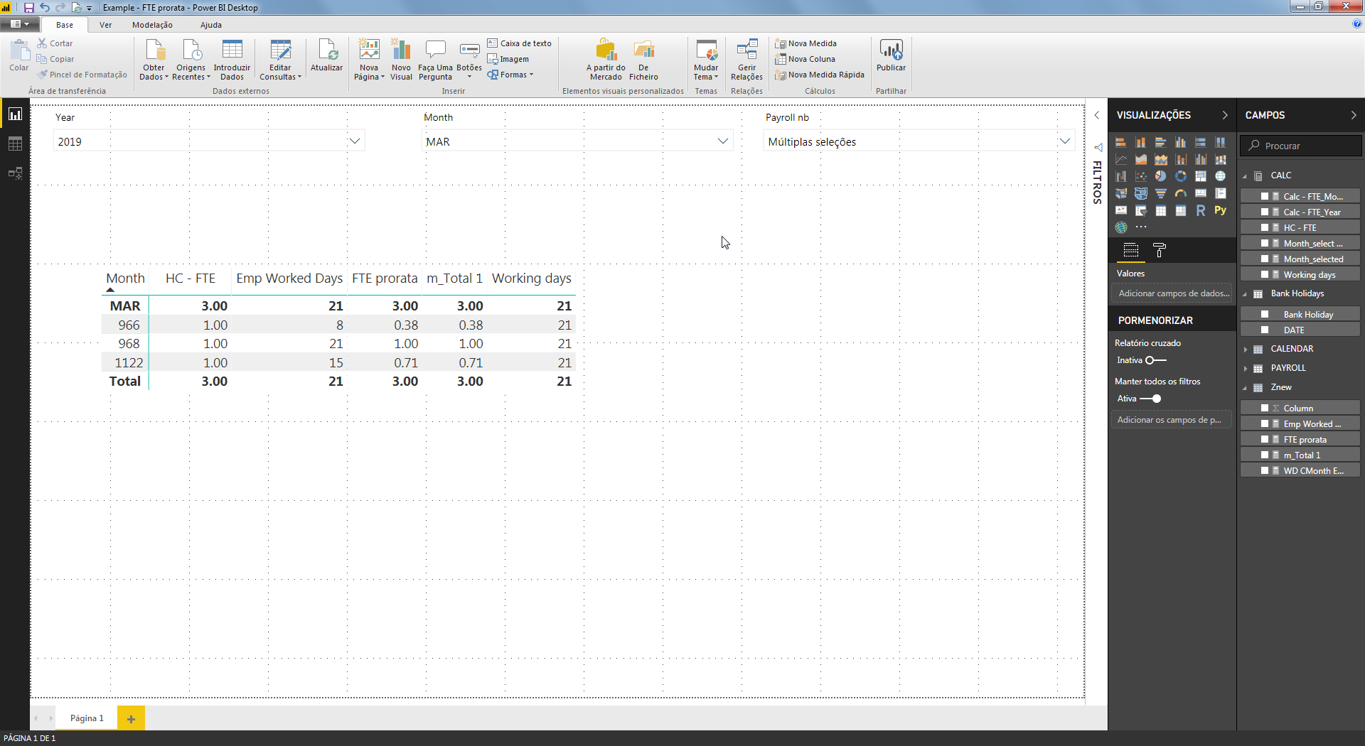 Solved: Calculate FTE prorata based on hiring and leaving ...