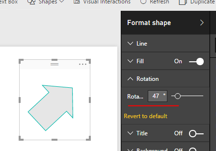Solved: Re: How to change direction of arrow in power bi s ...