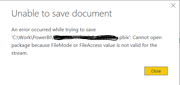 Solved: Unable to save document - Microsoft Fabric Community