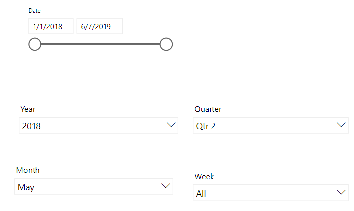 Solved: Using Calendar visual and Year-Qtr-Month-Week Drop ...