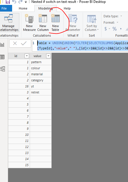 Nested if / switch on text result - Microsoft Fabric Community