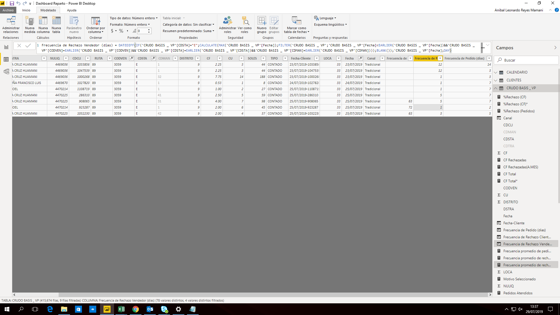 Solved: Average frequency of order rejection - Microsoft Fabric Community