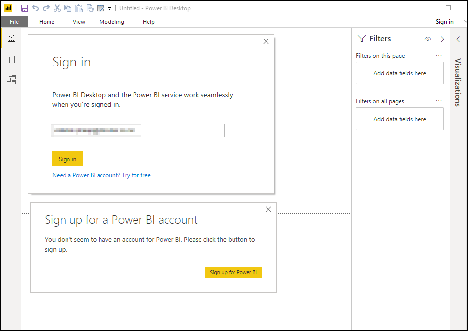 Can't login to power BI desktop - Microsoft Fabric Community